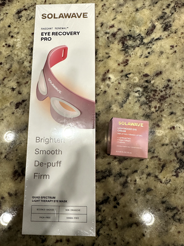 NEW SOLAWAVE Radiant Renewal EYE RECOVERY PRO EYE MASK & LightBoost Eye ...