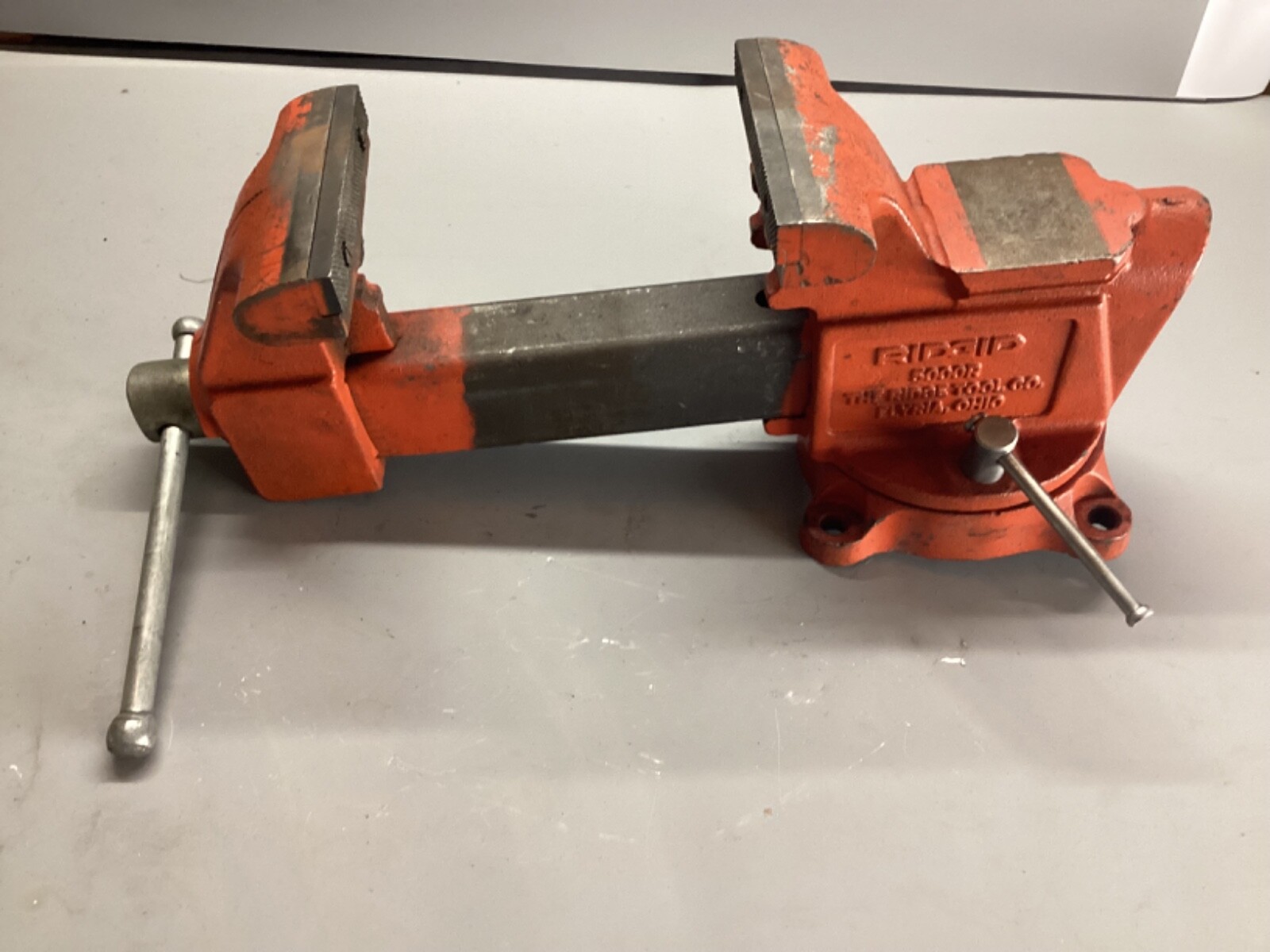 Ridgid Tools Mechanics Bench Vise 5000R Made In USA IMMACULATE | eBay