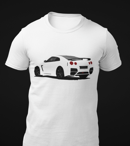 GT-R R35 Side View Stencil Short-Sleeve Unisex T-Shirt | eBay