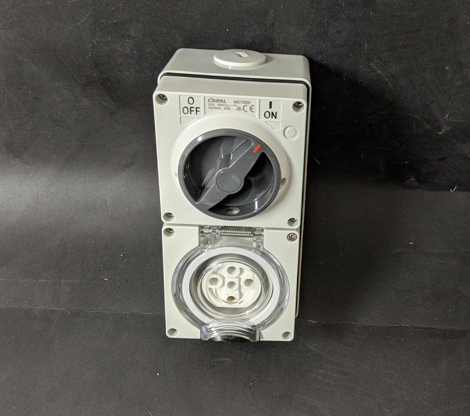 5 PIN 20 Amp 3 PHASE Combination Switched Socket Outlet 20A IP66 | eBay