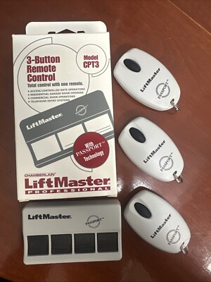 LiftMaster 3 Button Remote Control Model CPT3 | eBay