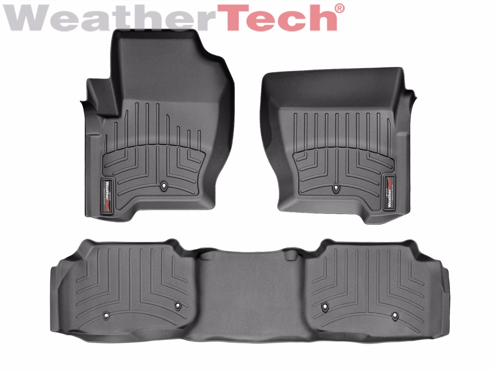 WeatherTech FloorLiner Mats for Land Rover LR4 2013-2016 1st 2nd Row ...
