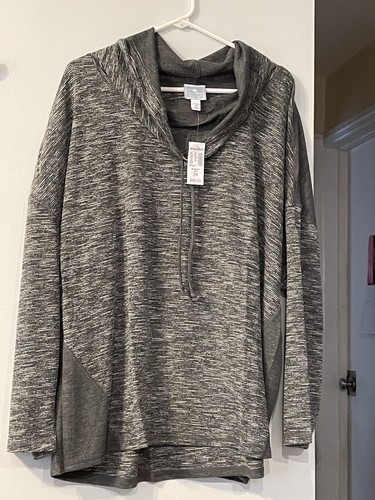 Woman’s Dressbarn Top DB Sunday 3X NWT Grey And White | eBay