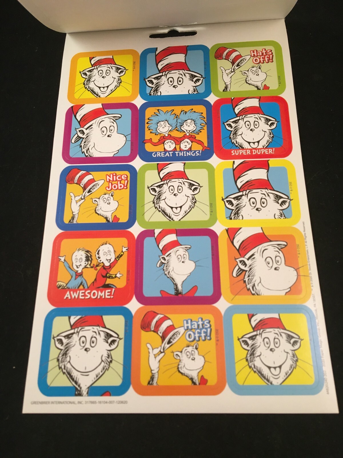 Dr. Seuss - Sticker Book - 245 Stickers - 1 Foil Sheet - 4 Sheets Total ...