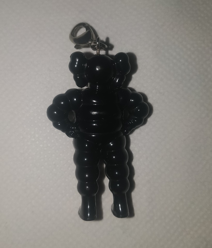 Kaws Keyring Chum Michelin Man Black Zipper Pull | eBay
