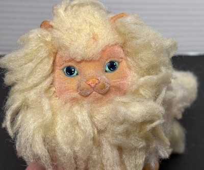 VINTAGE 1989 HASBRO SWEETIE KITTY BIRMAN FURRY YELLOW LONG HAIR PERSIAN ...