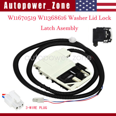 Upgraded New Maytag Washer Lid Latch For Whirlpool Maytag W11368616 ...
