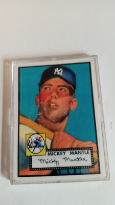 MICKEY MANTLE Topps Porcelain Rookie Card Reprint #311 w/ COA Limited ...