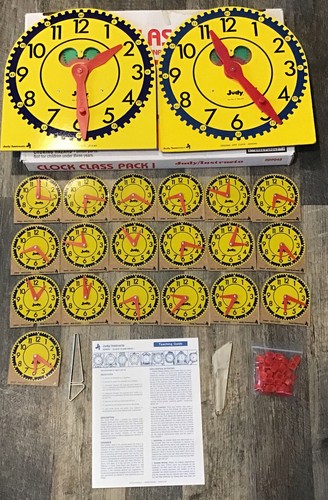 Judy Instructo Original Vintage Wood Clocks Tell Time LOT of 25: 2 ...