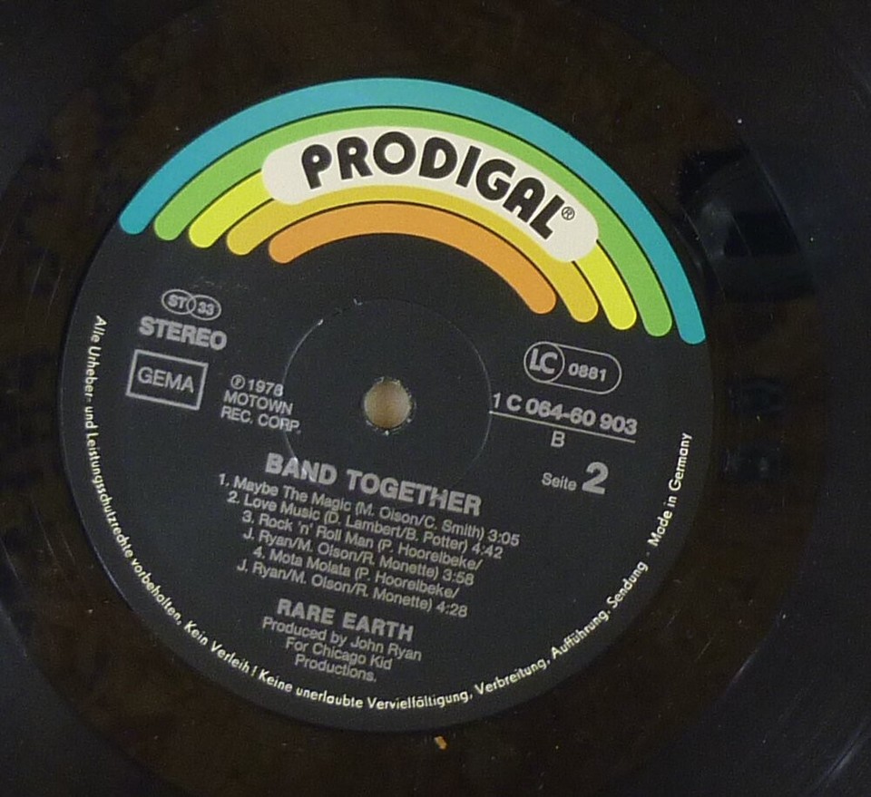 12" Lp Vinyl - Rare Earth - Band Together - K8663 N6 | eBay