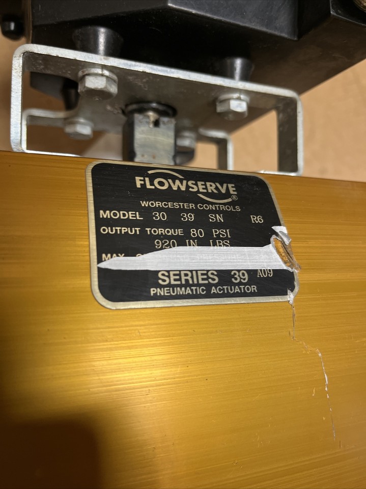 Flowserve Model 30 30 Actuator With Flowserve 3 5166T150 V46 R6 3" CF8M ...