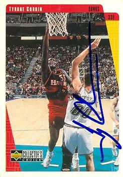 Tyrone Corbin autographed Basketball Card (Atlanta Hawks) 1997 Upper ...