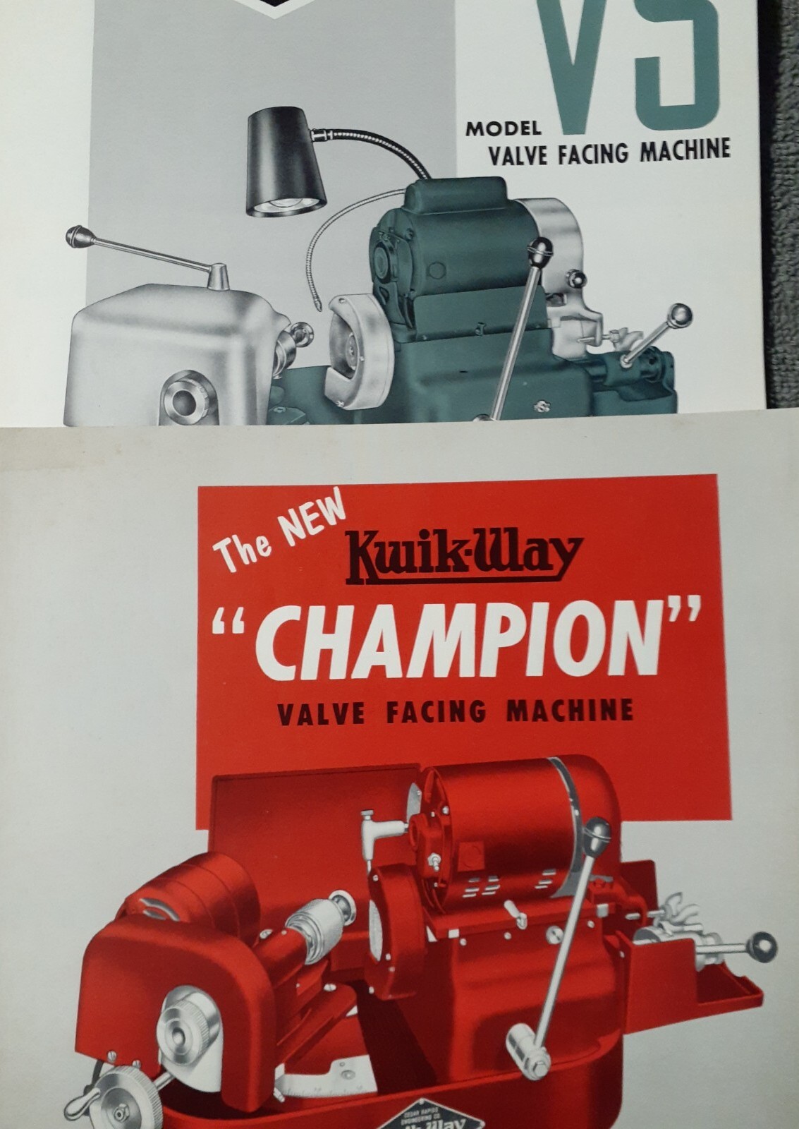 Kwikway valve Facing Machine Brochure, Lot of 2 | eBay
