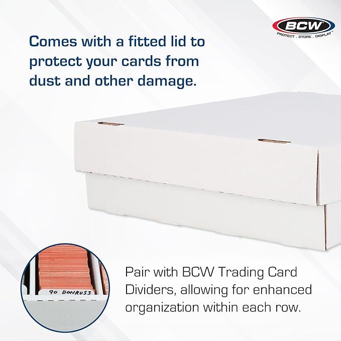 BCW 4ct Monster Trading Card Box Holds 3200 Cards Sports & Magic Card ...
