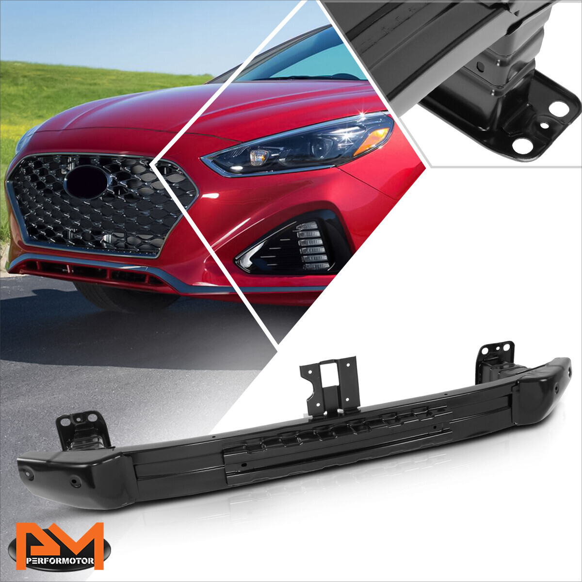 For 18-19 Sonata Factory Style Front Bumper Reinforcement Impact ...