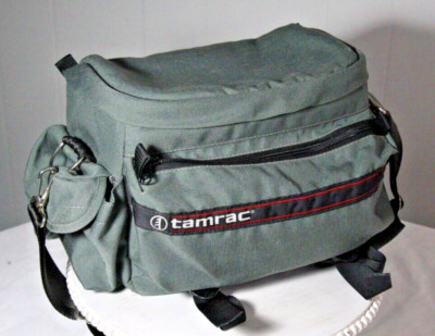 Tamrac 706 Pro Convertible Bag 1984 shoulder & waist green camera bag w ...