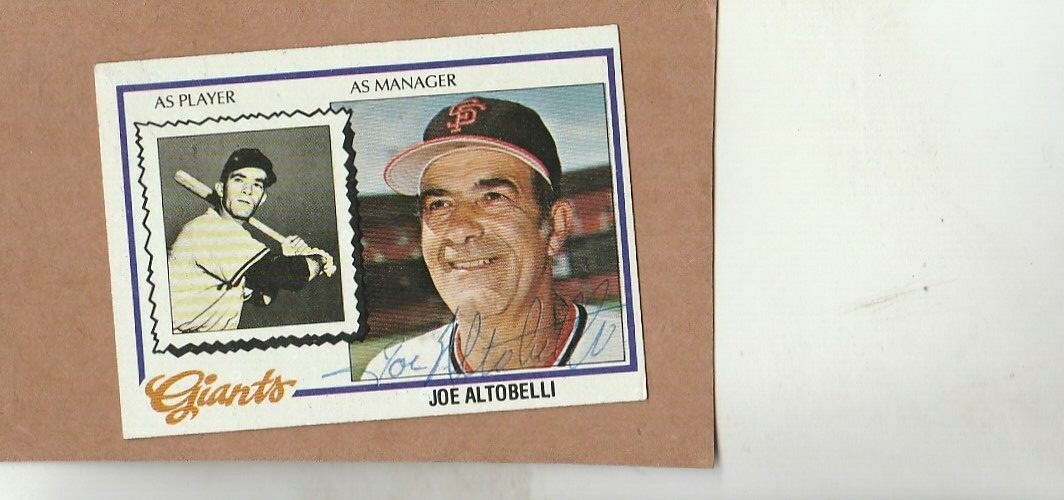 1978 Topps # 256 Joe Altobelli - autographed card | eBay