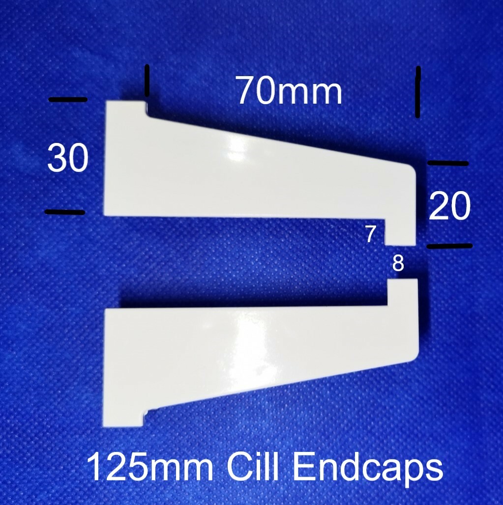 uPVC Cill/Sill External End Caps Various Sizes In White | eBay UK