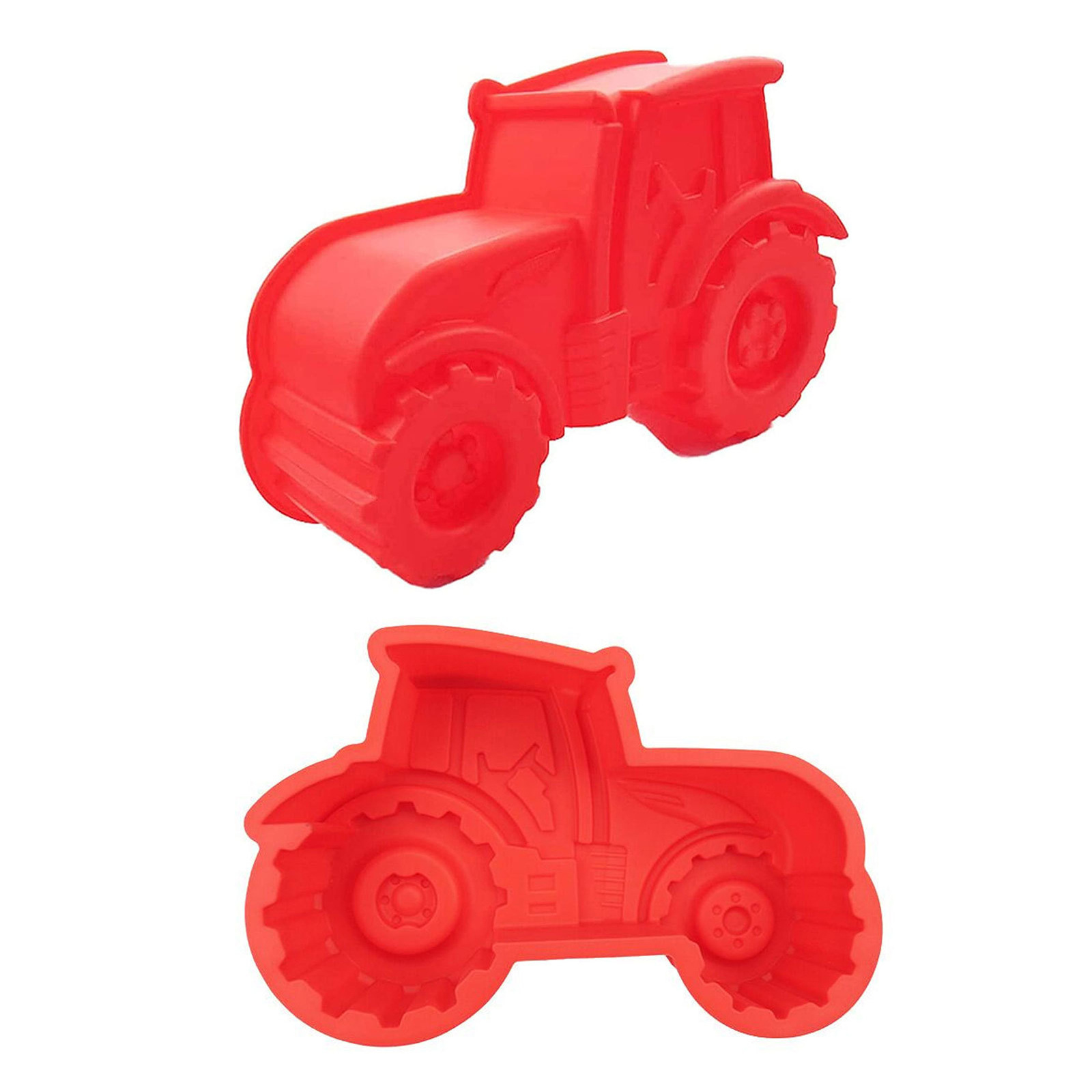 3D Chocolate Baking Tractor Cake Mold Car Digger Tractor Cake Mould ...