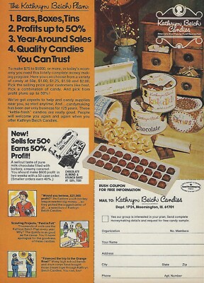 1975 Kathryn Beich Candies Fund Raising Plan vintage PRINT AD 70's ...