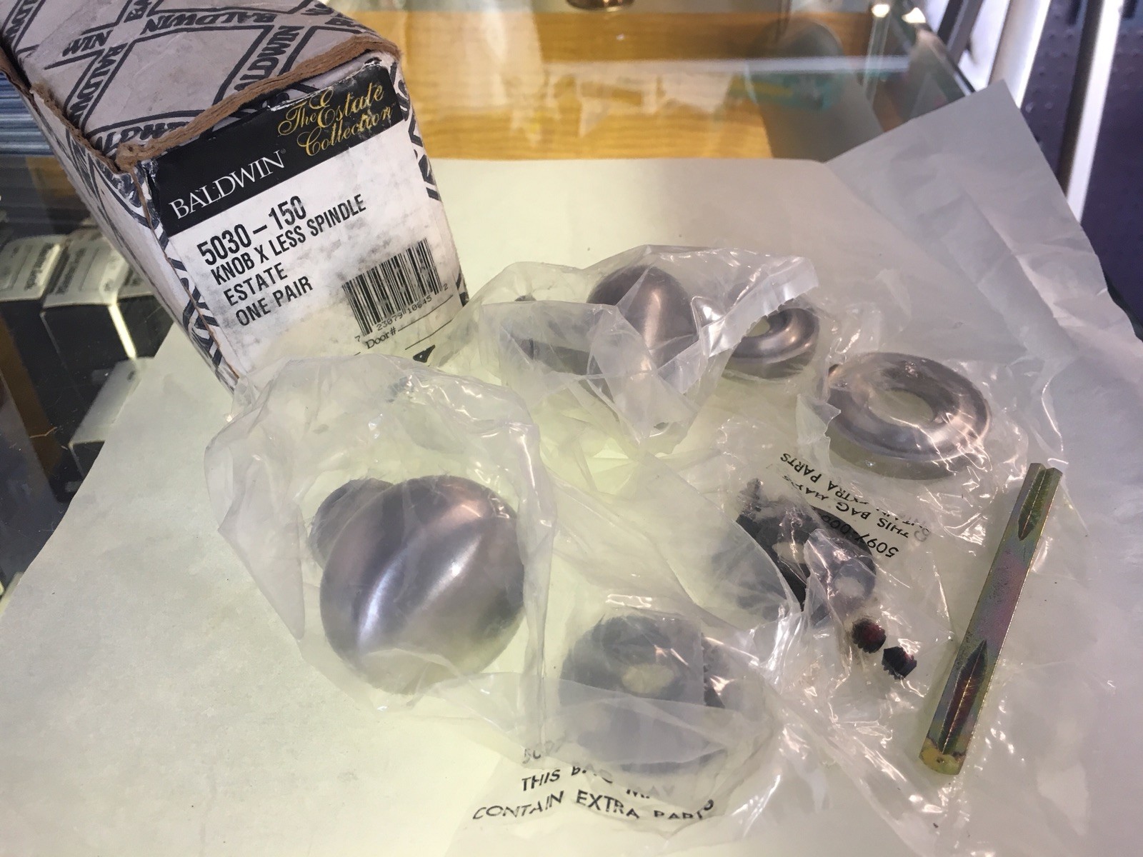 Baldwin Estate Collection Knob 5030-150 with 5002 Rosettes | eBay