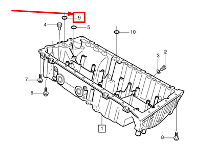 Genuine Volvo Seal ring Oil pressure tube 8642560 30 3 mm 2 5 mm for ...
