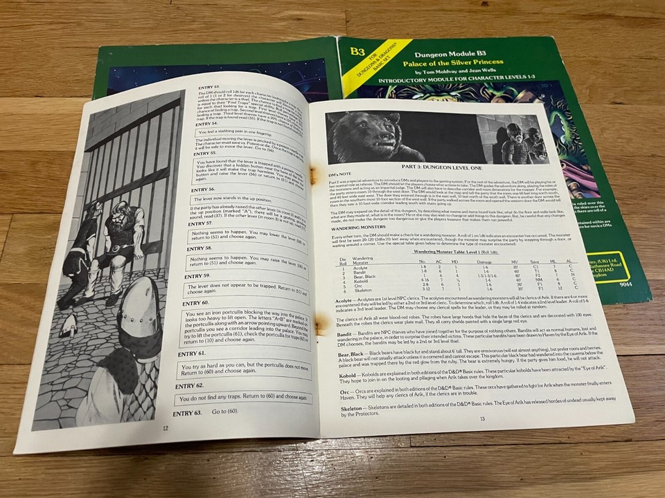 Dungeons & Dragons B3 Palace of the Silver Princess TSR Original | eBay