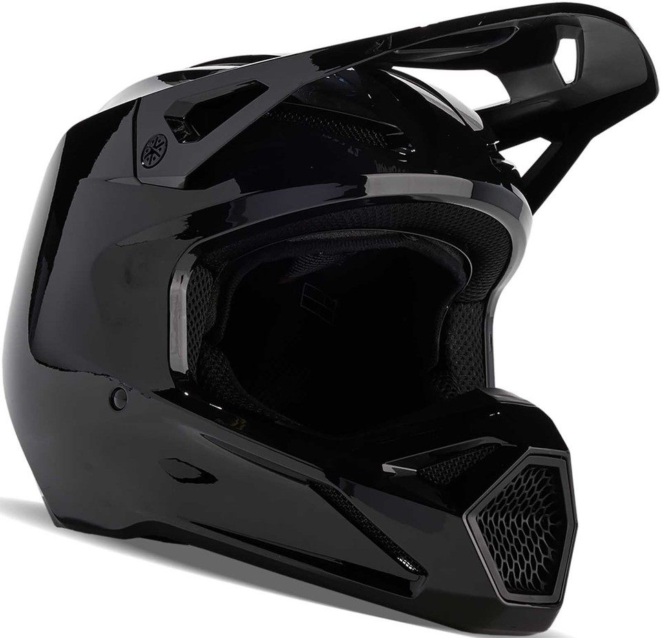 Fox Racing V1 Solid Helmet - Motocross Dirt Bike Offroad Adult | eBay