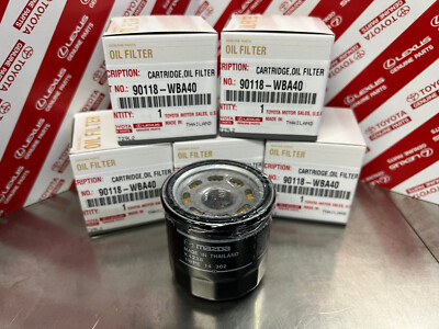 5x OEM Genuine Toyota / Scion Engine Spin-On Oil Filter 5 Pack Case ...