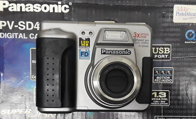 Panasonic PalmCam PV-SD4090 1.3MP Digital Camera - Black Silver ...