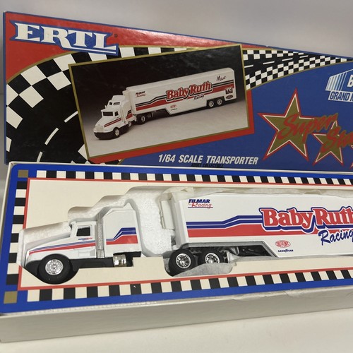 JEFF GORDON #1 BABY RUTH 1992 1/64 WHITE ROSE ERTL DIECAST TRANSPORTER ...