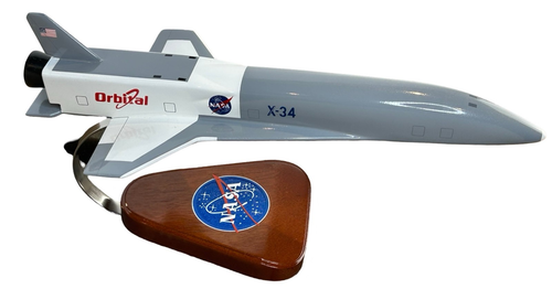 Pacific Aircraft Nasa X-34 Dryden Orbital Airplane Desktop Model, Hand ...