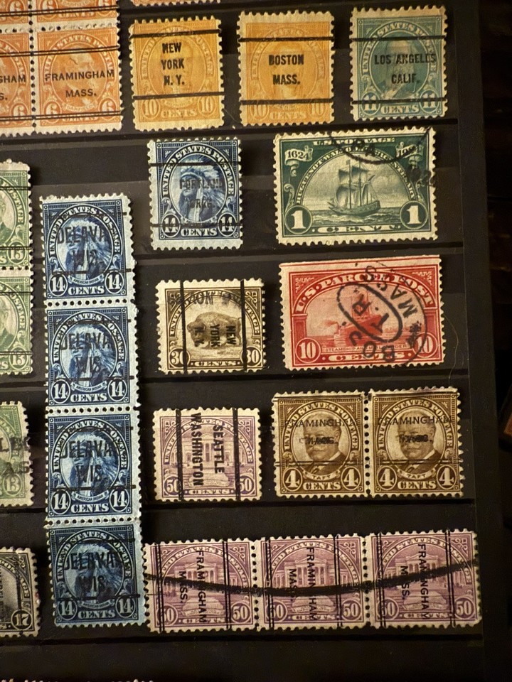 US Pre cancel Overprint Stamp Lot 60+ Stamps | eBay