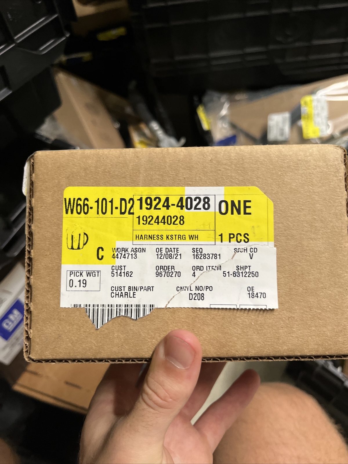 Genuine GM 19244028 Harness Kit -steering Wheel Theft Deterrent Lock ...