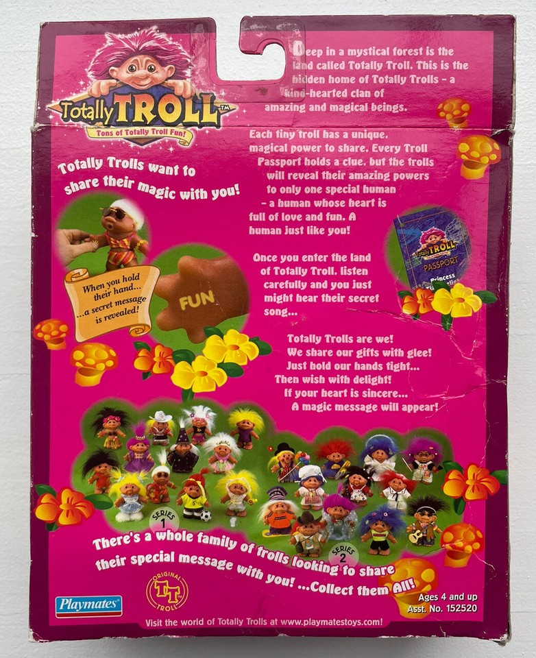 Vintage Totally Troll Olga P. Tiddle Stock #152535 Series 1 Playmates ...