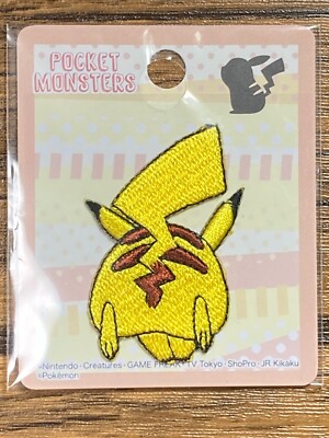 Pocket Monsters Official Seal/ Iron On Patches Pikachu Pokemon JAPAN ...