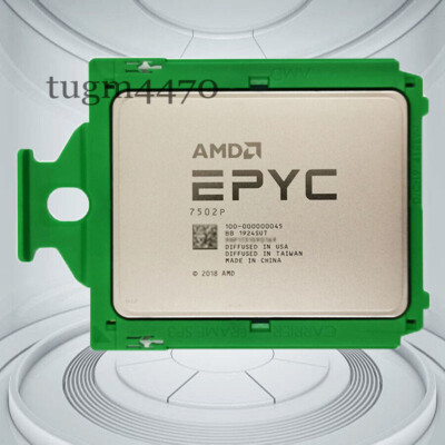 AMD EPYC 7502P cpu processor 32 cores 64 threads 2.5GHZ up to 3.35GHZ ...