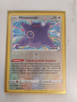 Carte Pokemon METAMORPH 107/159 Holo REVERSE Epée et Bouclier EB12.5 FR ...