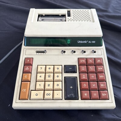 Vintage Unisonic XL-130 Electronic Printing Calculator Adding Machine ...