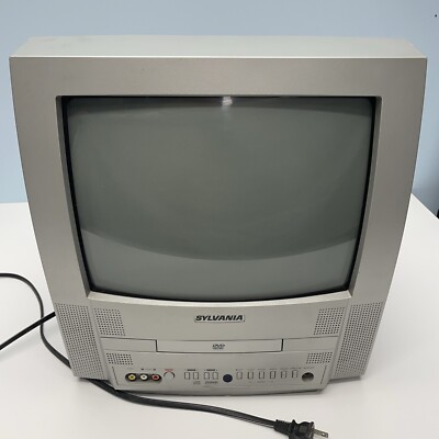 Sylvania 6513DF 13" Color CRT TV/DVD Player With Remote Retro Gaming ...