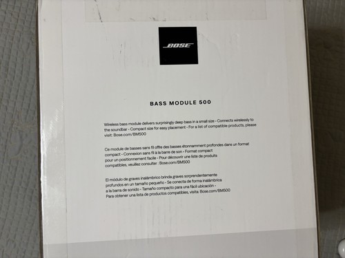 Bose Bass Module 500 Black Subwoofer for sale online | eBay
