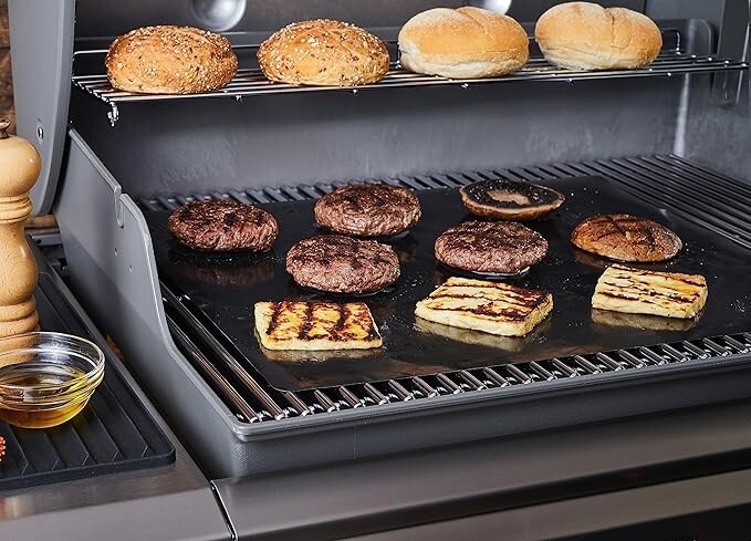 B1 BBQ Reusable Mat-100% Non-Stick, Easy to Clean Grilling Sheet for ...