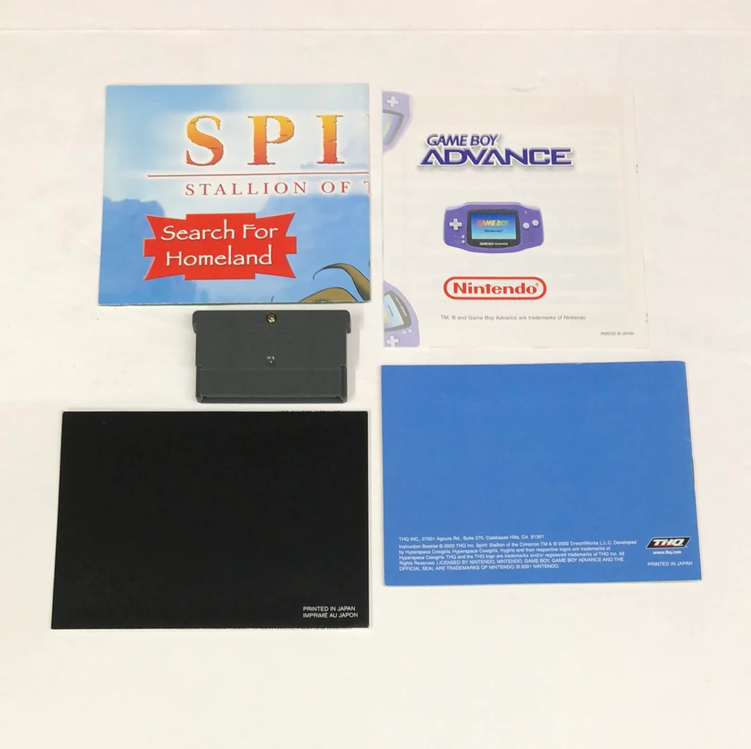GBA - Spirit Stallion of the Cimarron Gameboy Advance Complete #2697 ...