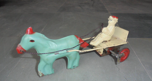 Vintage Wind Up Fine Horse Chariot /Tonga Train Tin Toy Germany? | eBay ...