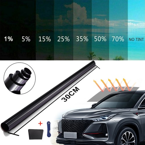 20"x10ft Uncut Roll Black Window Tint Film 5%-35% VLT For Car Home ...