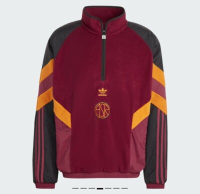 FELPA ADIDAS ORIGINALS POLAR FLEECE AS ROMA LIMITED EDITION | eBay