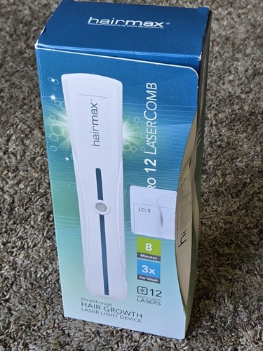 HAIRMAX PRO 12 Hair Growth LaserComb Blue Stripe Device 12 Lasers NEW ...