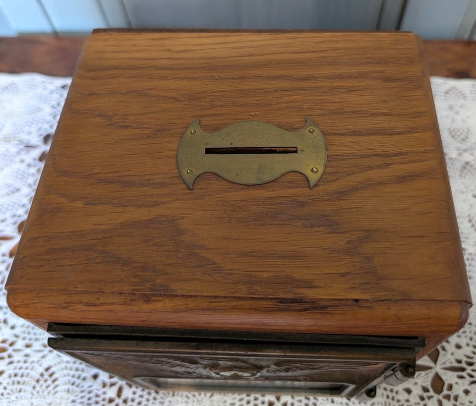Antique 1800s USPS Post Office Box Eagle Metal Door Keyed Coin Bank | eBay