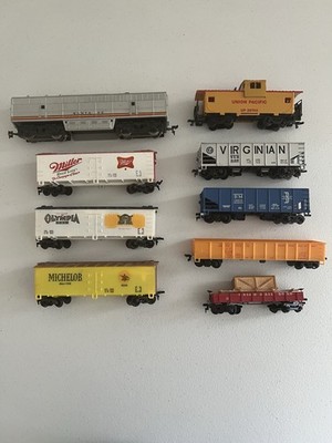 HO Scale Train Cars Rolling Assortment Lot Of 9 Models - Very Nice | eBay