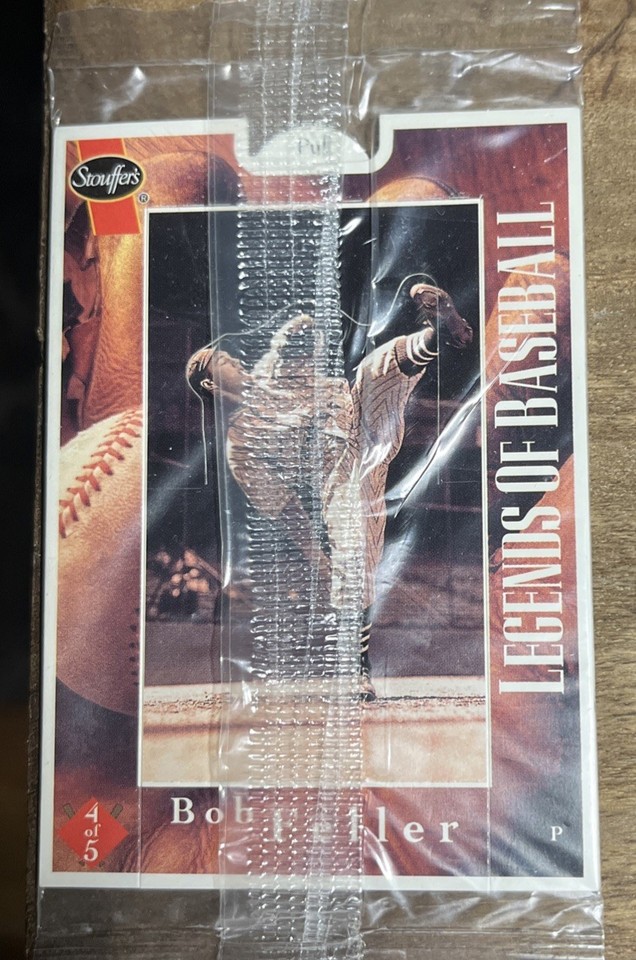 HOFer Bob Feller~’95 Stouffers Legends of Baseball Pop-Ups Card #4-Clev ...